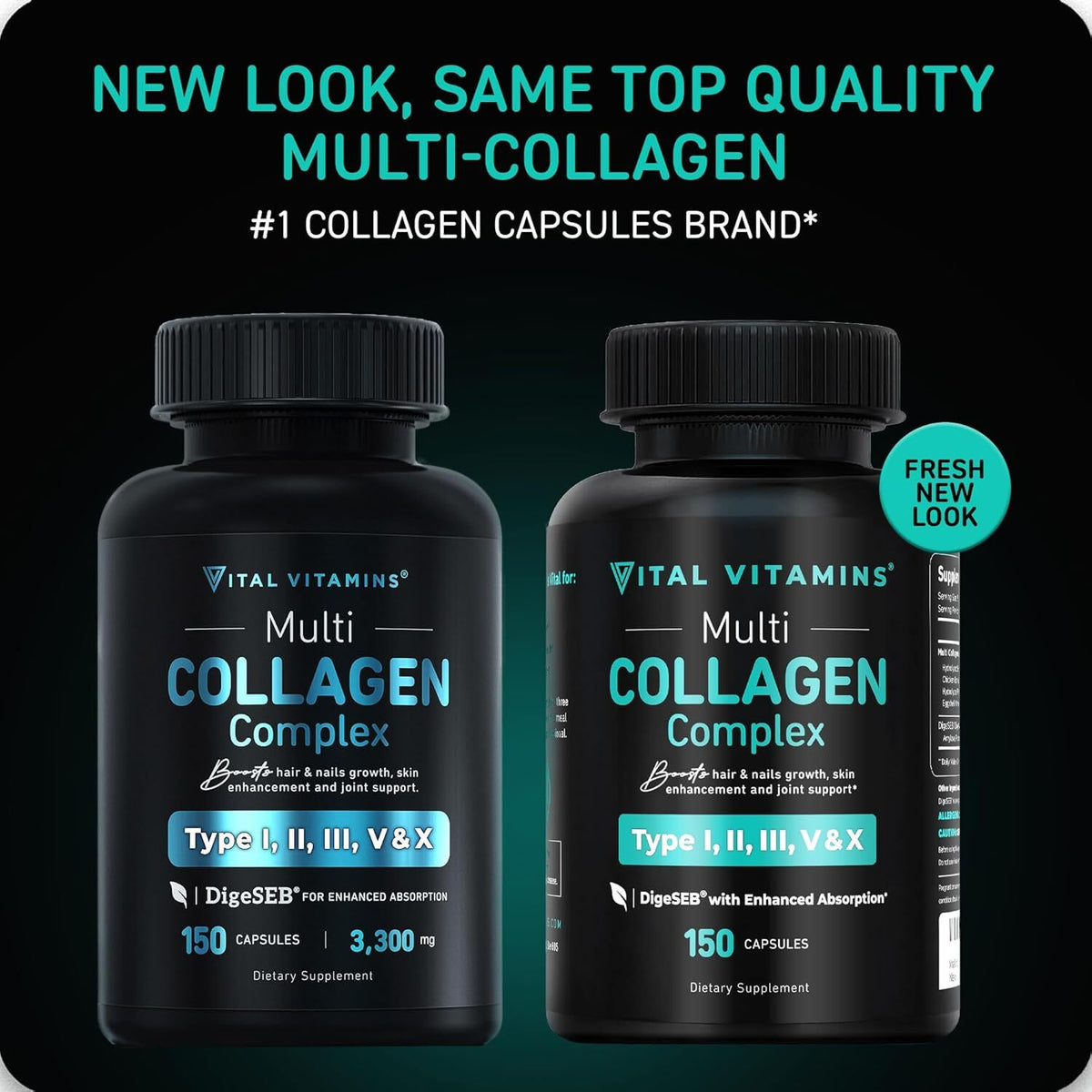 Vital Vitamins Multi Collagen: Skin, Hair & Joint Support